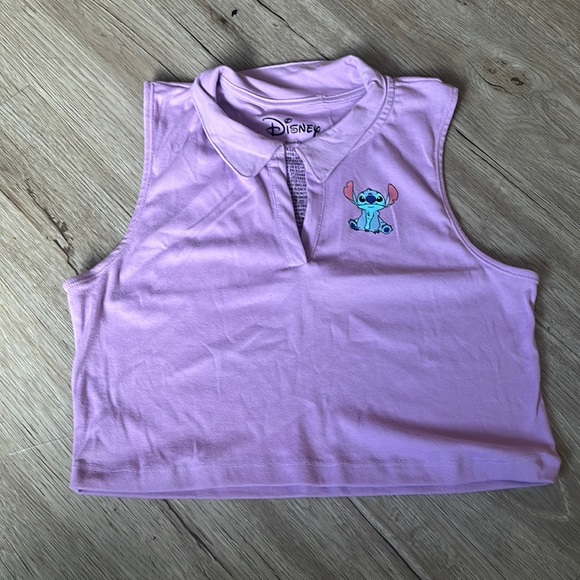 Disney | Tops | Stitch Disney Crop Top | Poshmark
